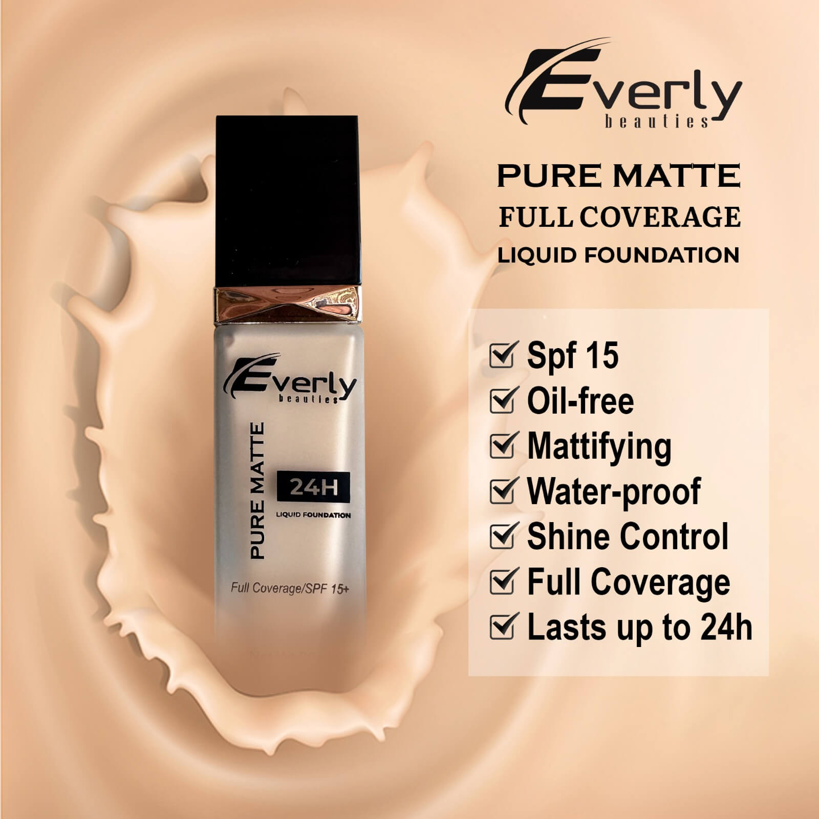 Everly Beauties Full Coverage Foundation – Anonnas